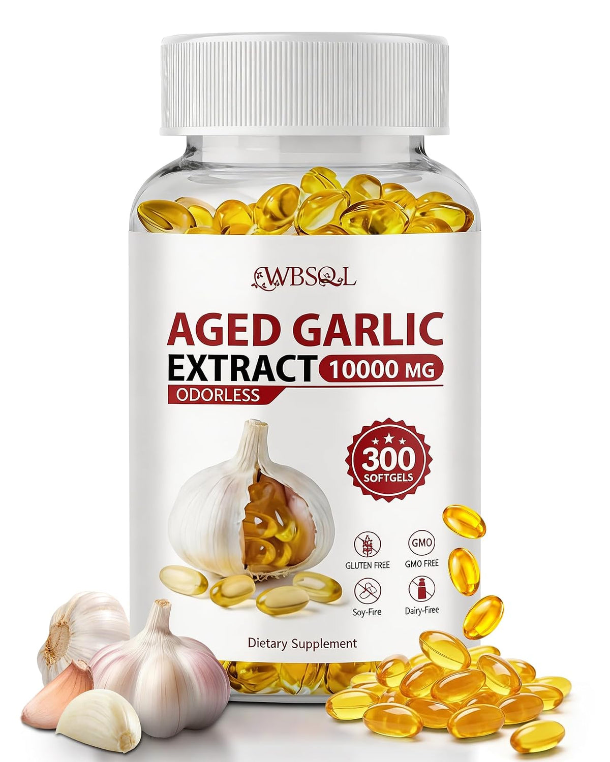 odorless aged garlic extract softgels