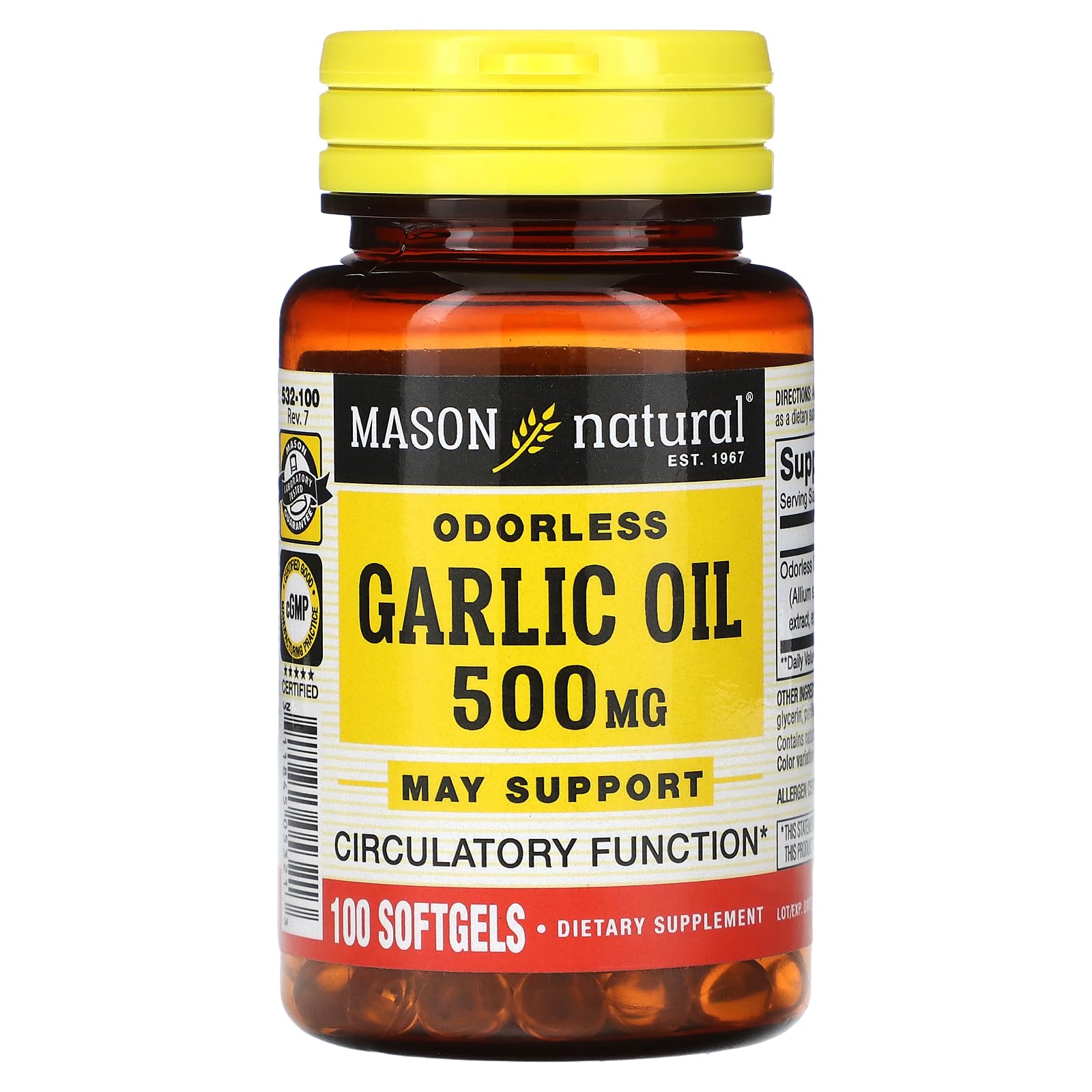 odorless aged garlic softgels