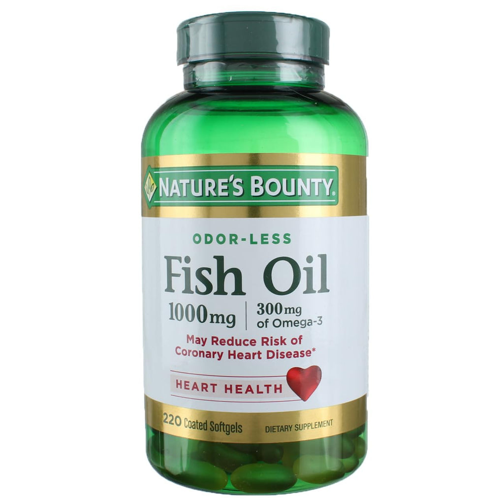 odorless fish oil softgels for health