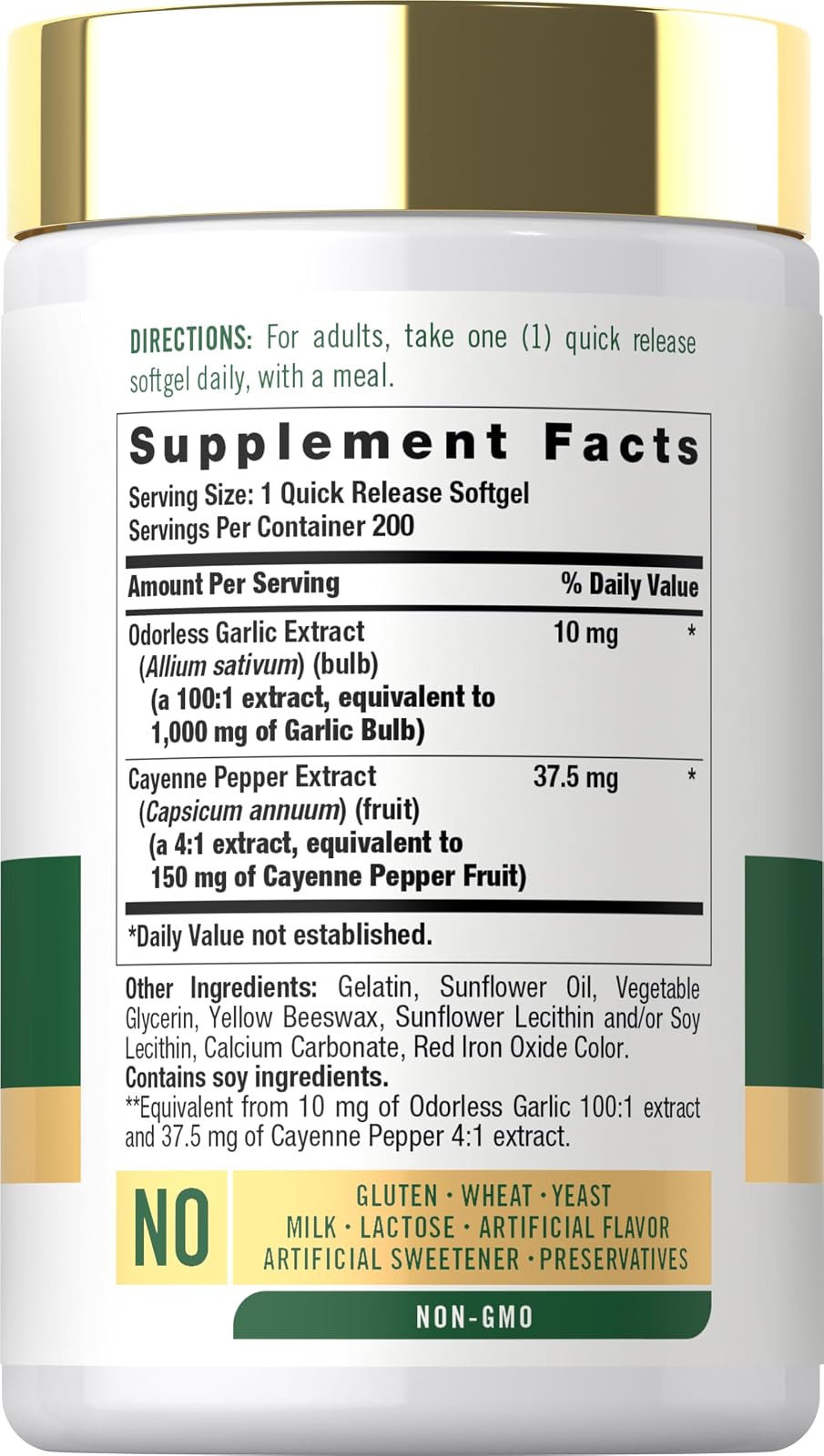 Odorless garlic and cayenne benefits