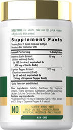 Odorless garlic and cayenne benefits