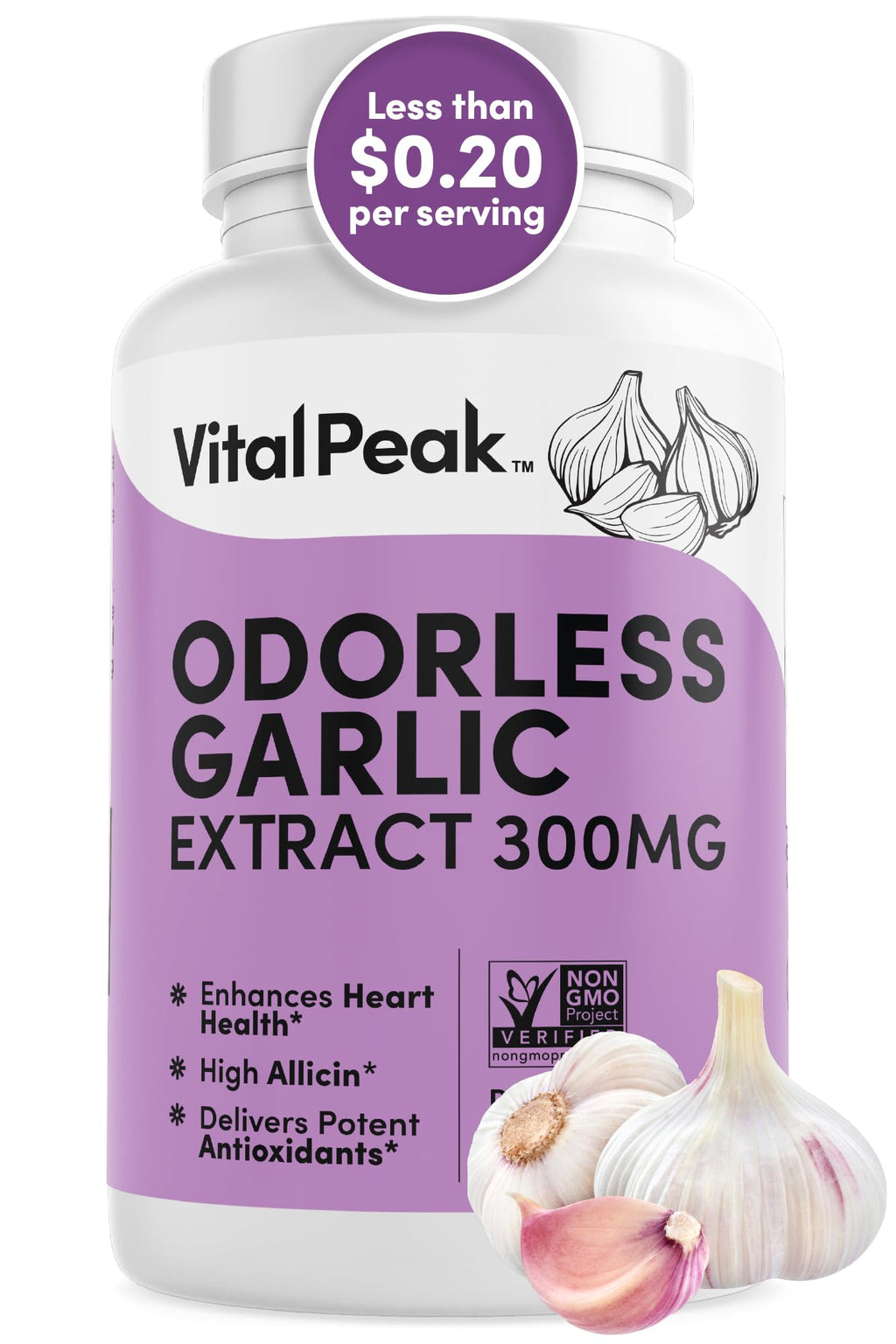 odorless garlic extract for heart health