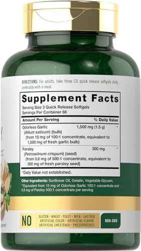 Odorless garlic for digestive support
