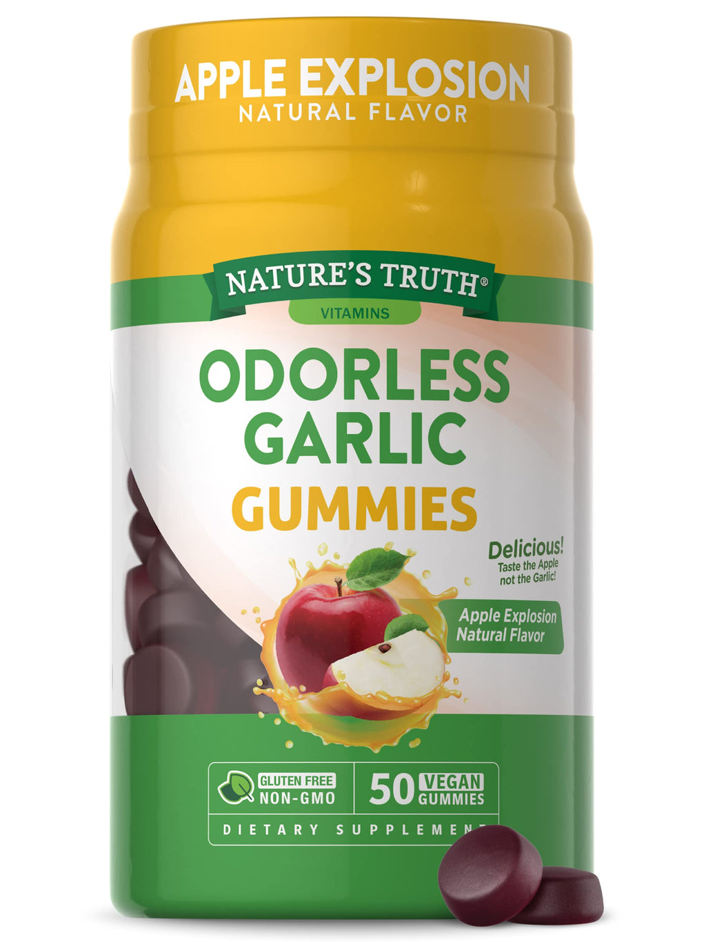 odorless garlic gummies for health