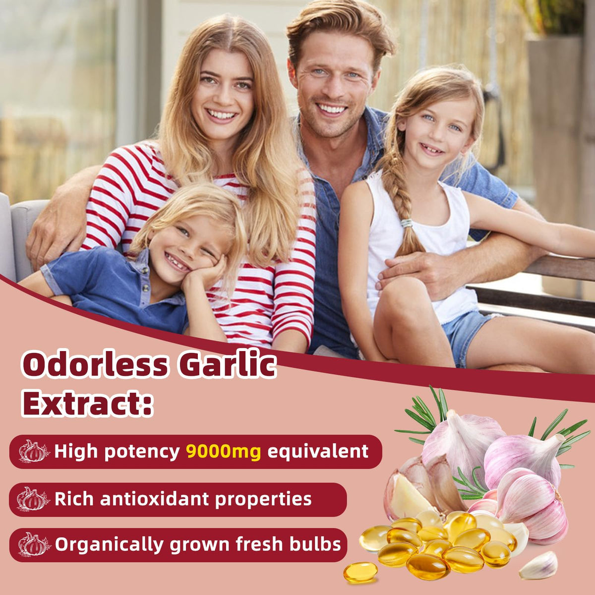 odorless garlic softgels for convenience