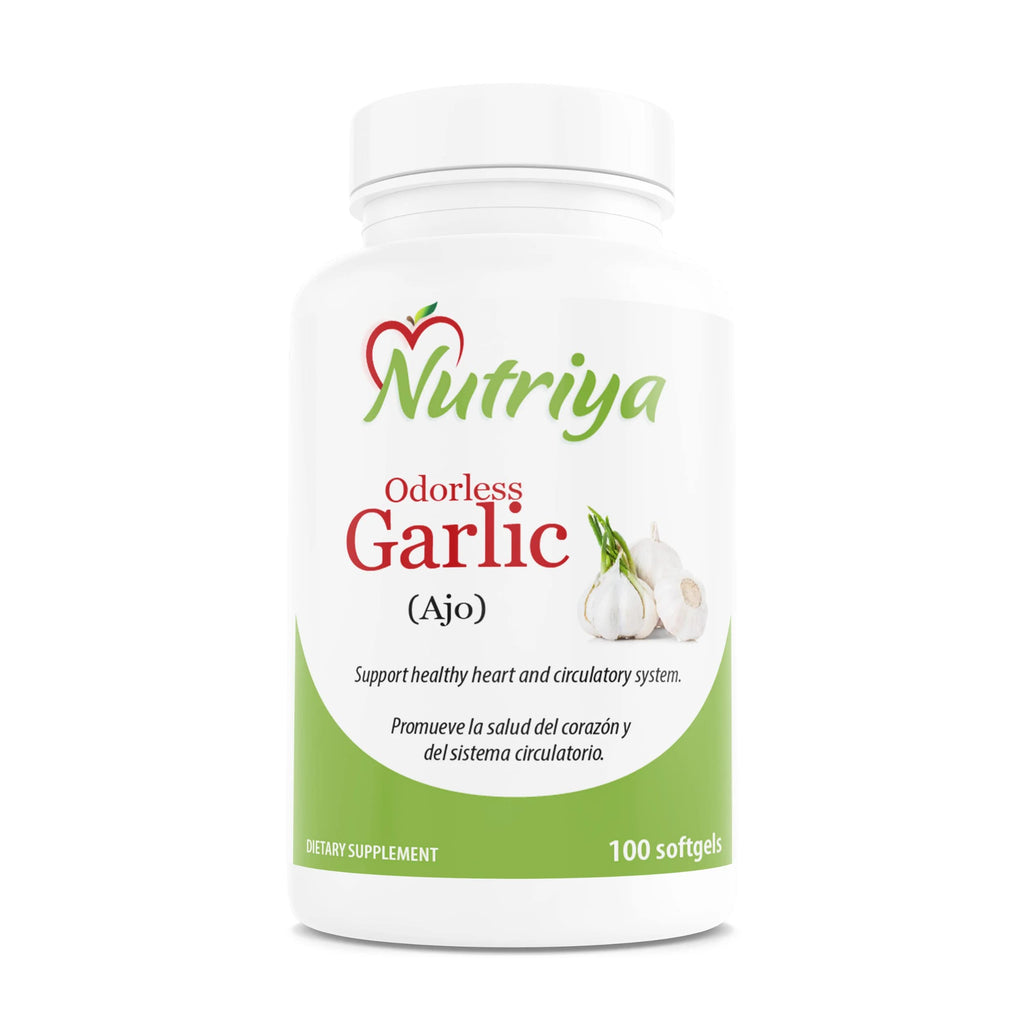 odorless garlic softgels for heart health