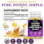 Odorless garlic softgels for wellness