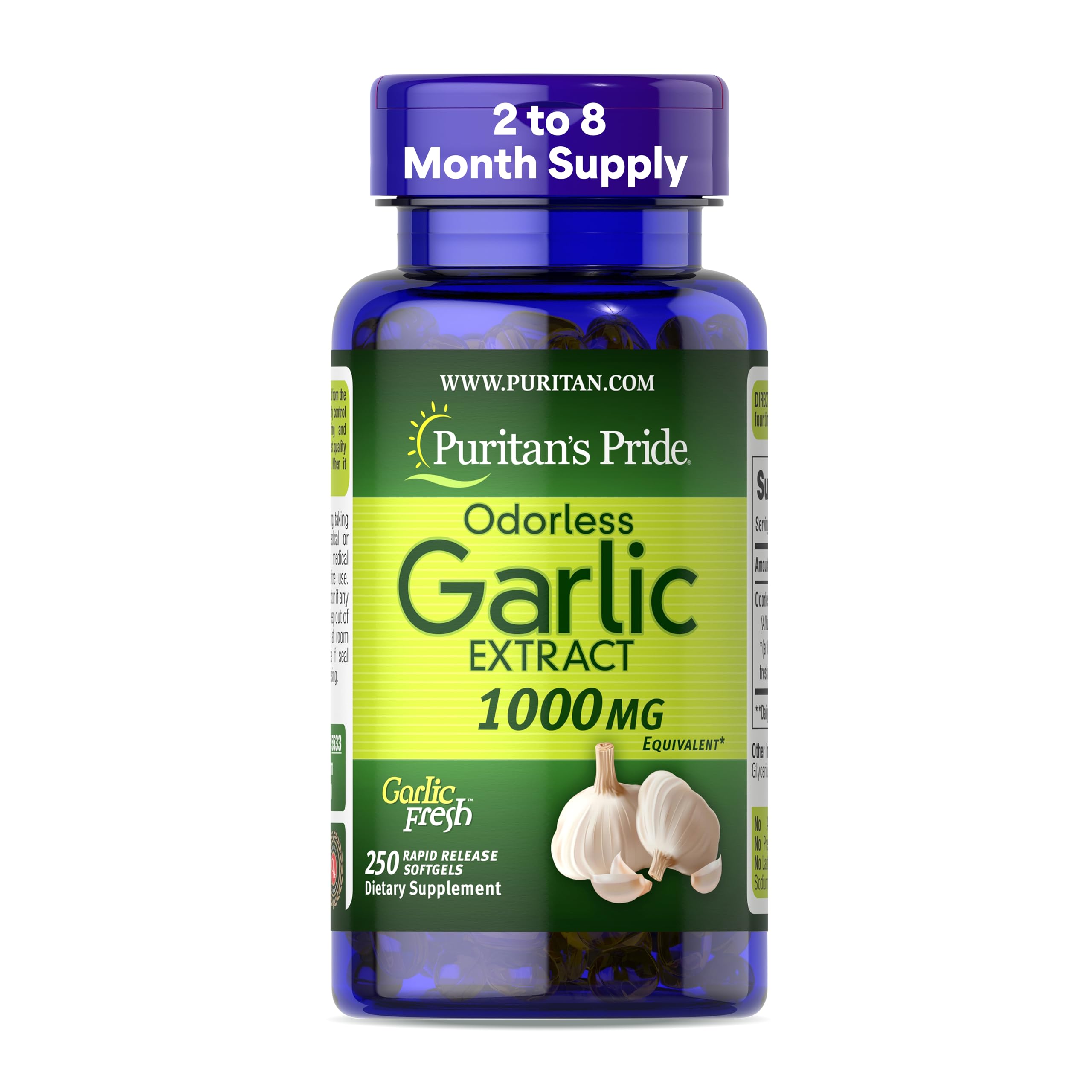 odorless garlic supplement for heart health