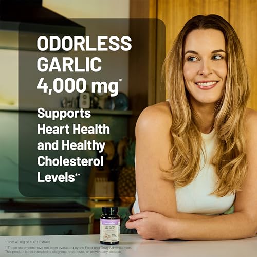 odorless garlic supplement for immune support