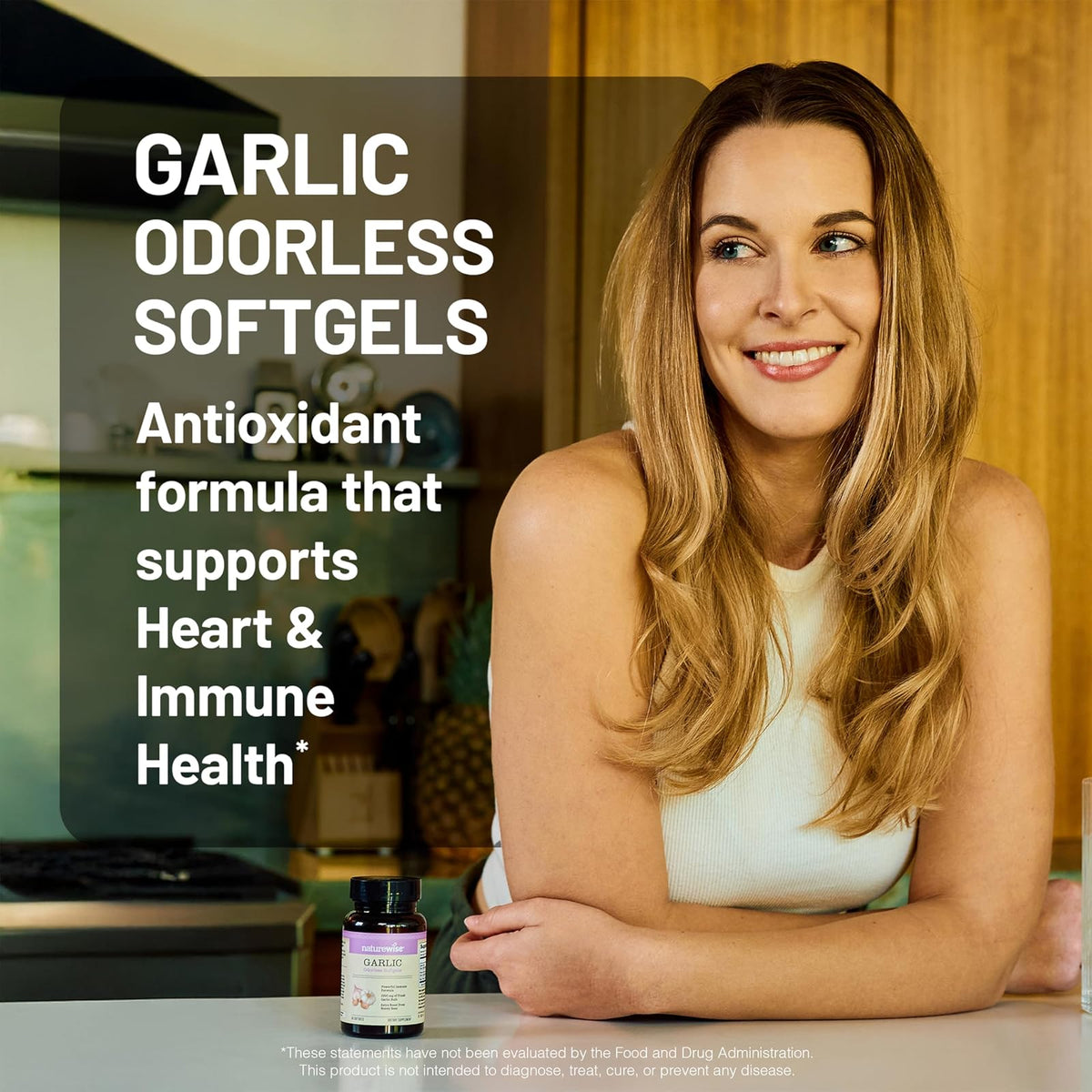 Odorless garlic supplement for wellness