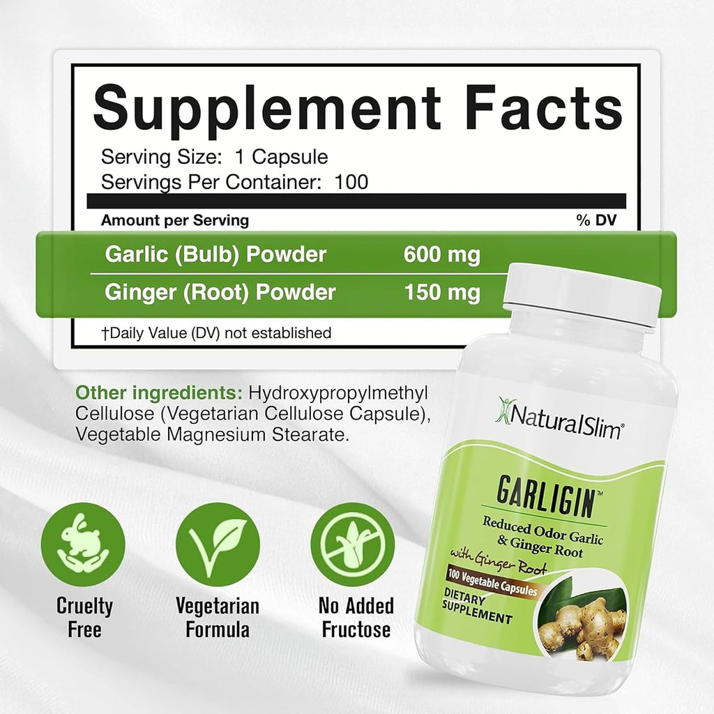 Odorless garlic with ginger supplement