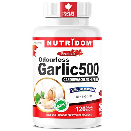 Odourless garlic extract softgels