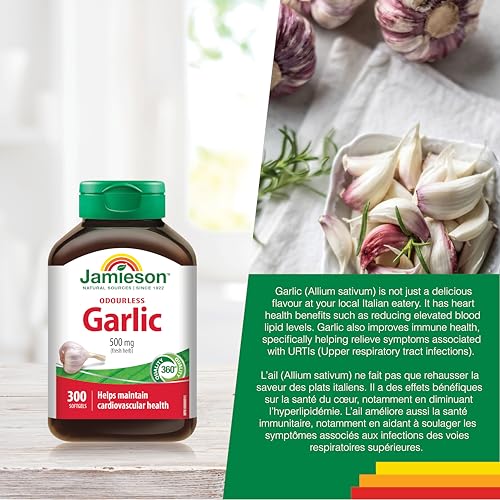 Odourless garlic for convenient supplementation