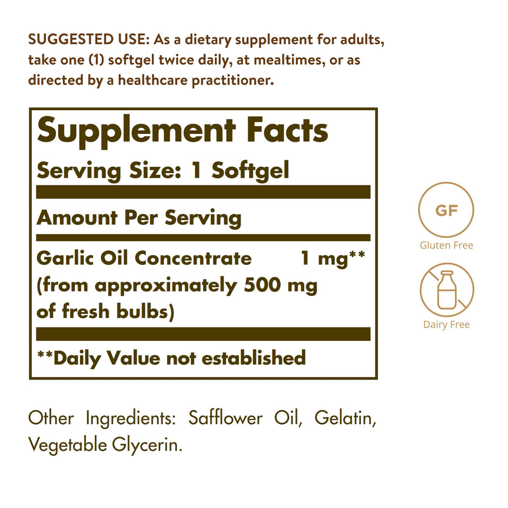 odourless garlic oil for digestion