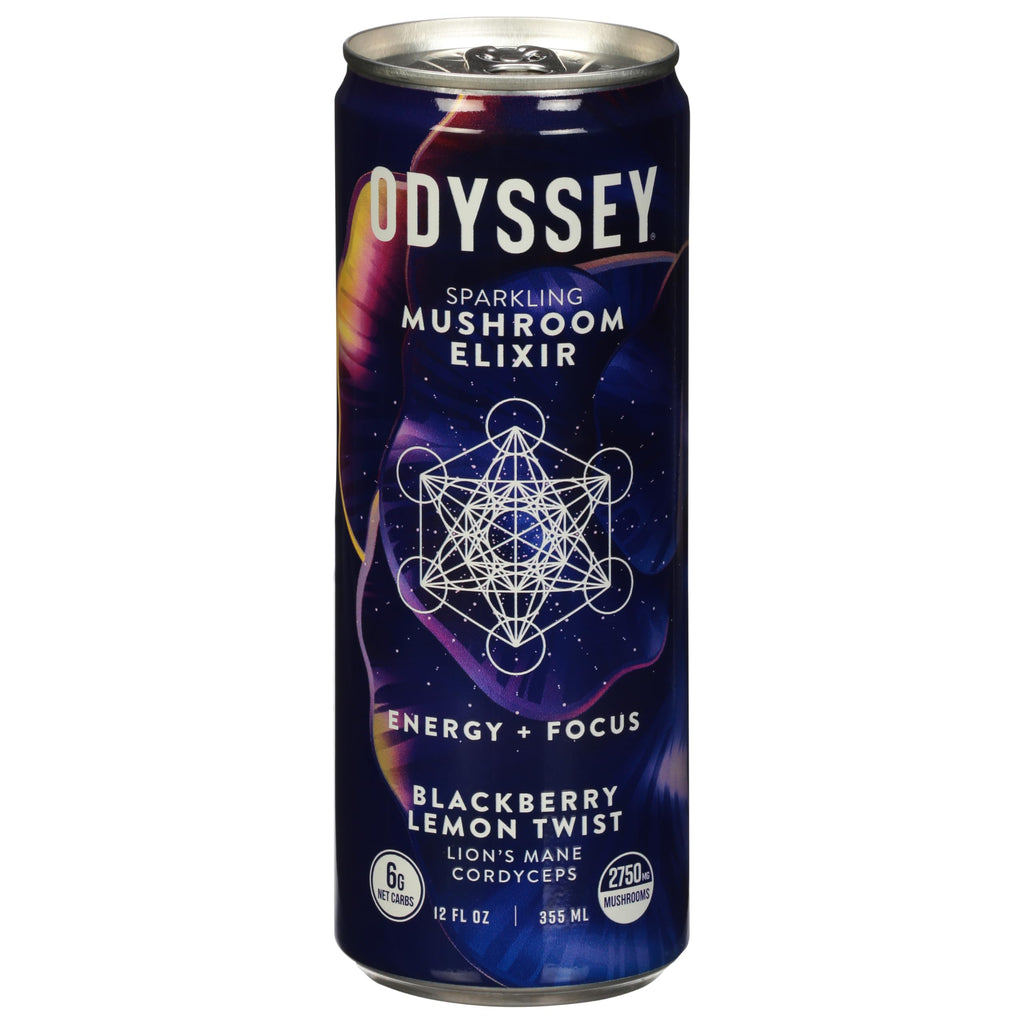 Odyssey alfalfa sparkling mushroom drink