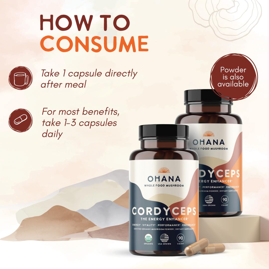Ohana mushroom blend for athletic performance