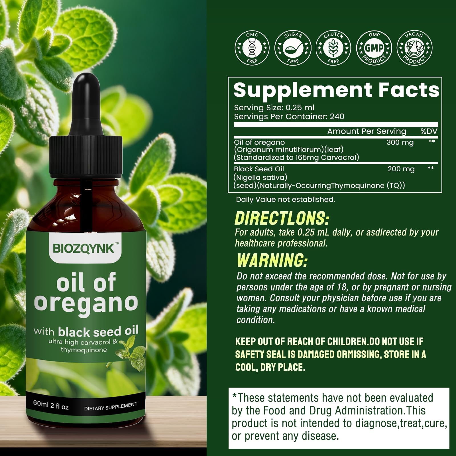 oil of oregano drops for respiratory health