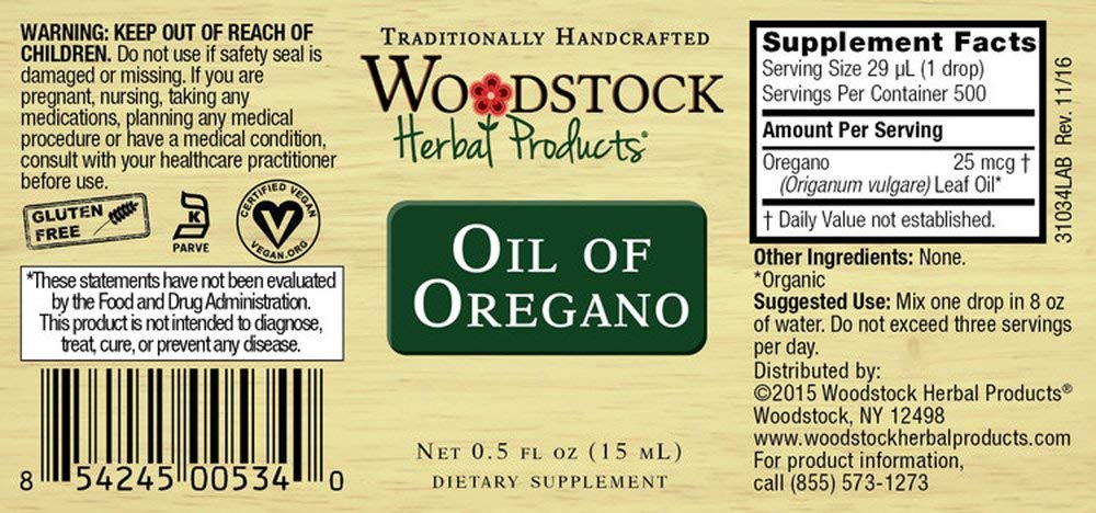 Oil of oregano for immune support