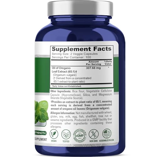 Oil of oregano for immune support