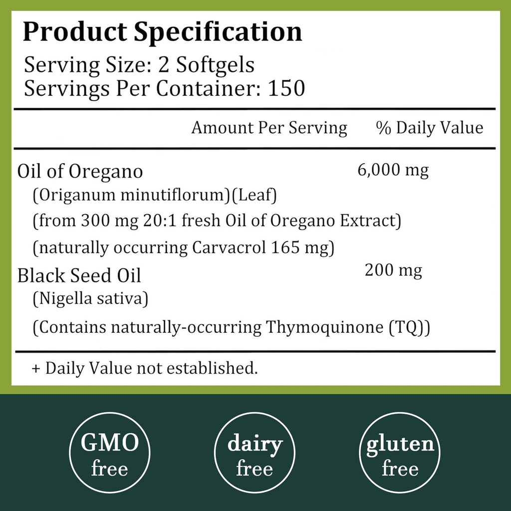 Oil of oregano for natural immunity