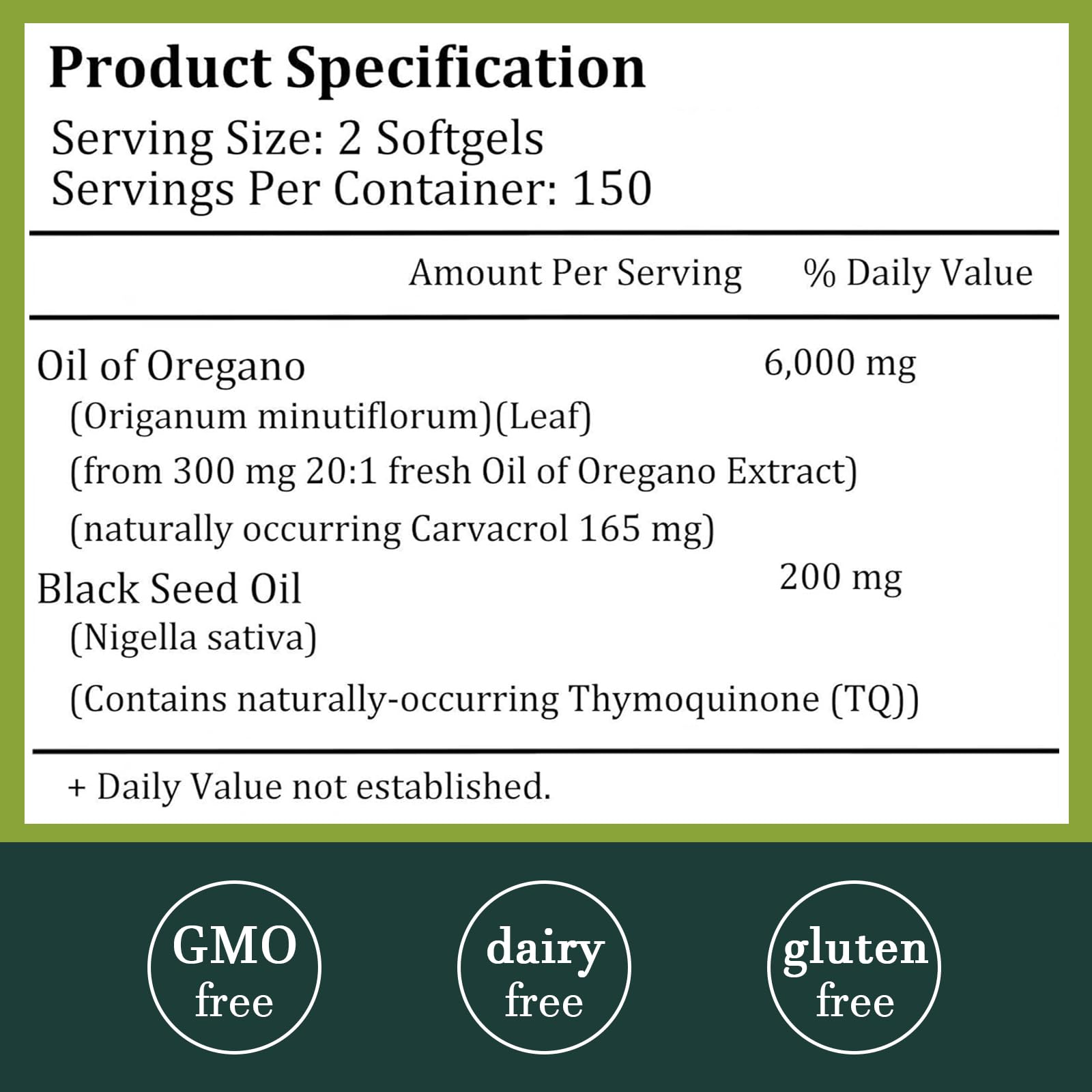 Oil of oregano for natural immunity