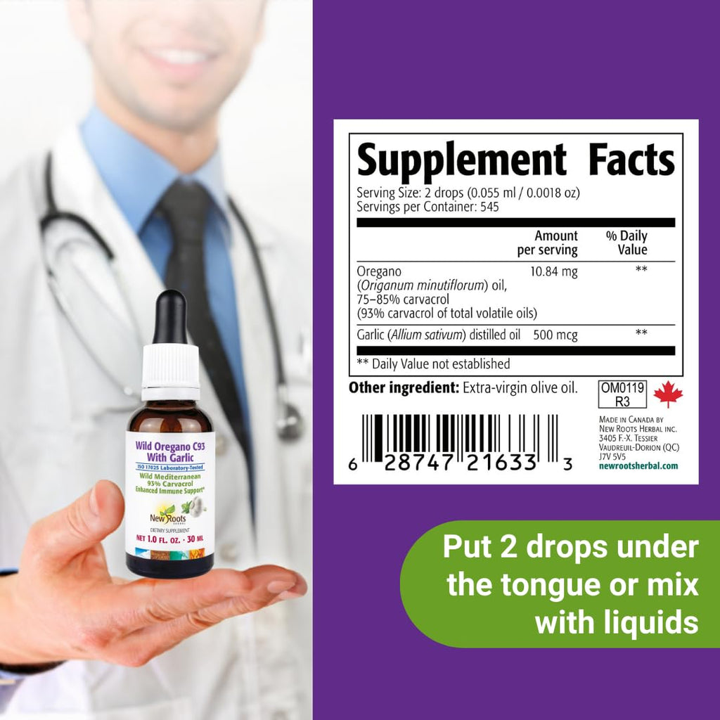 oil of oregano for respiratory support
