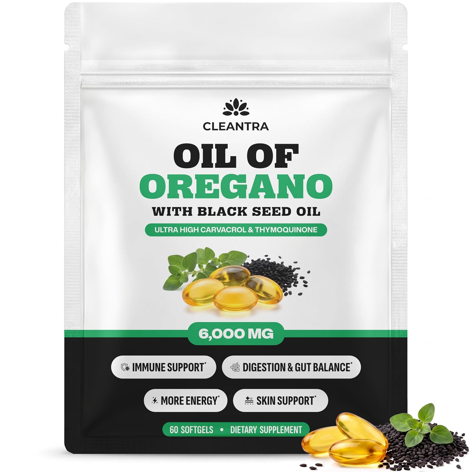 Oil of Oregano softgels for immunity