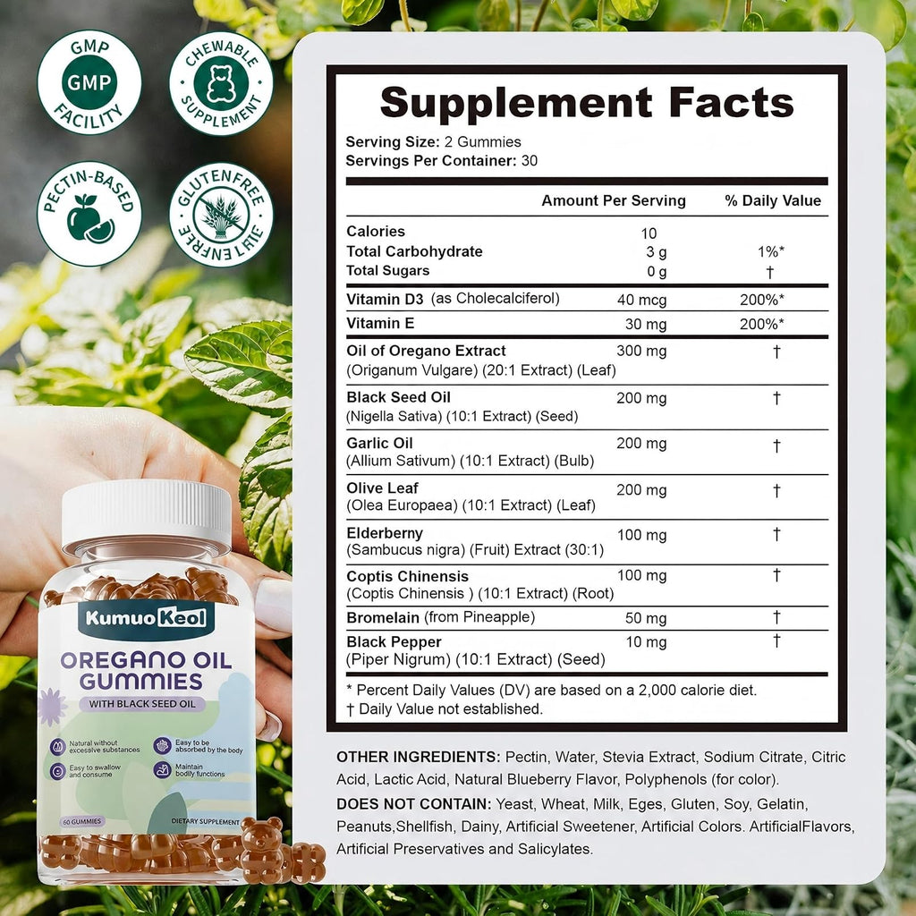 oil of oregano softgels with garlic