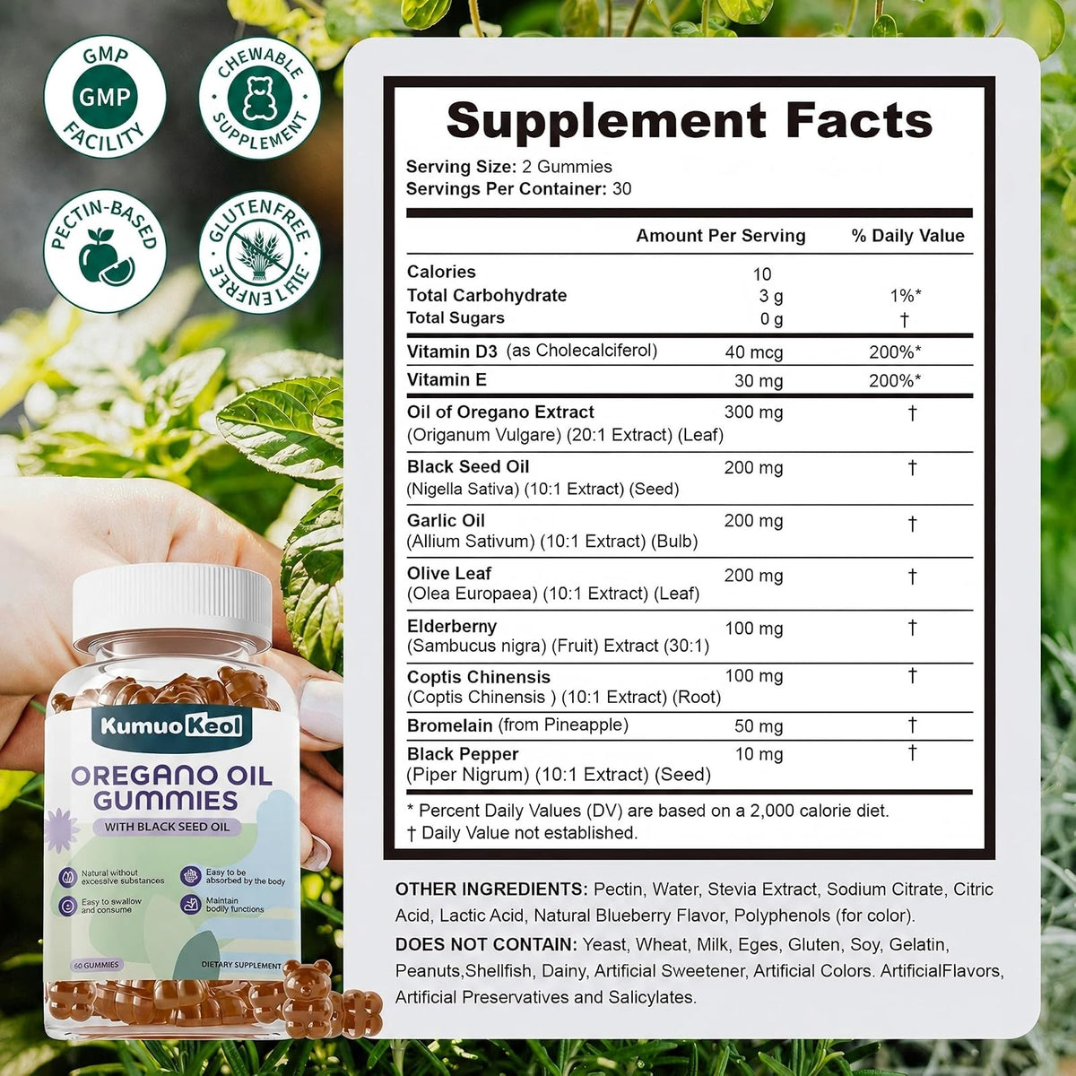 oil of oregano softgels with garlic