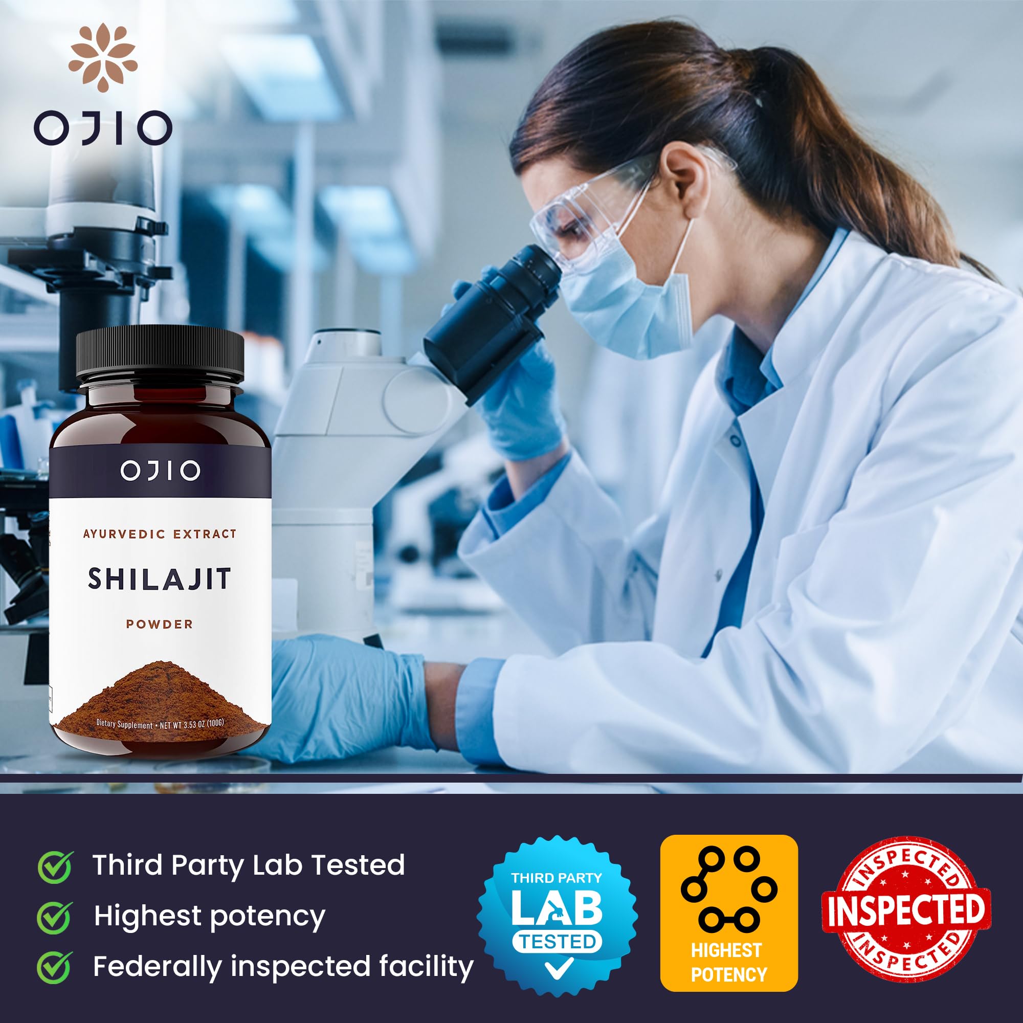 Ojio Shilajit Powder for active lifestyle