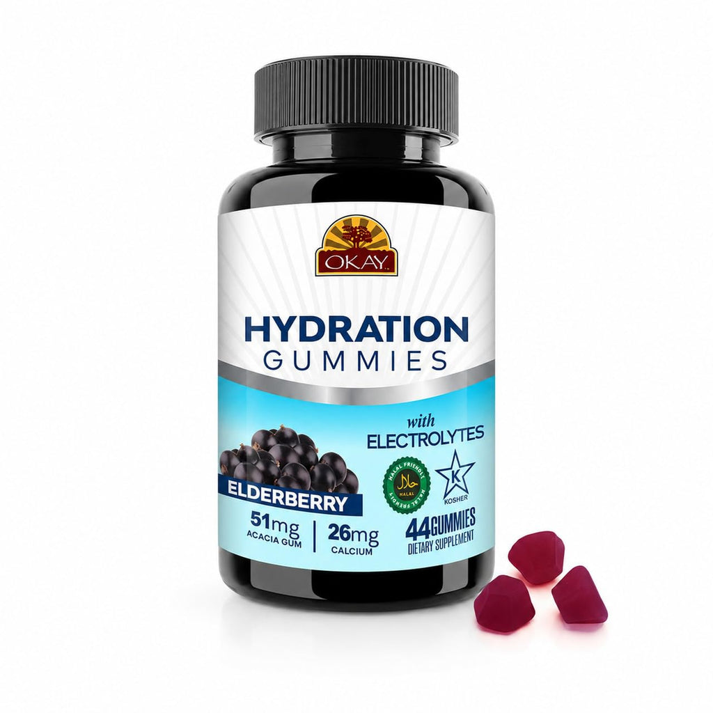Okay Gummies elderberry hydration support