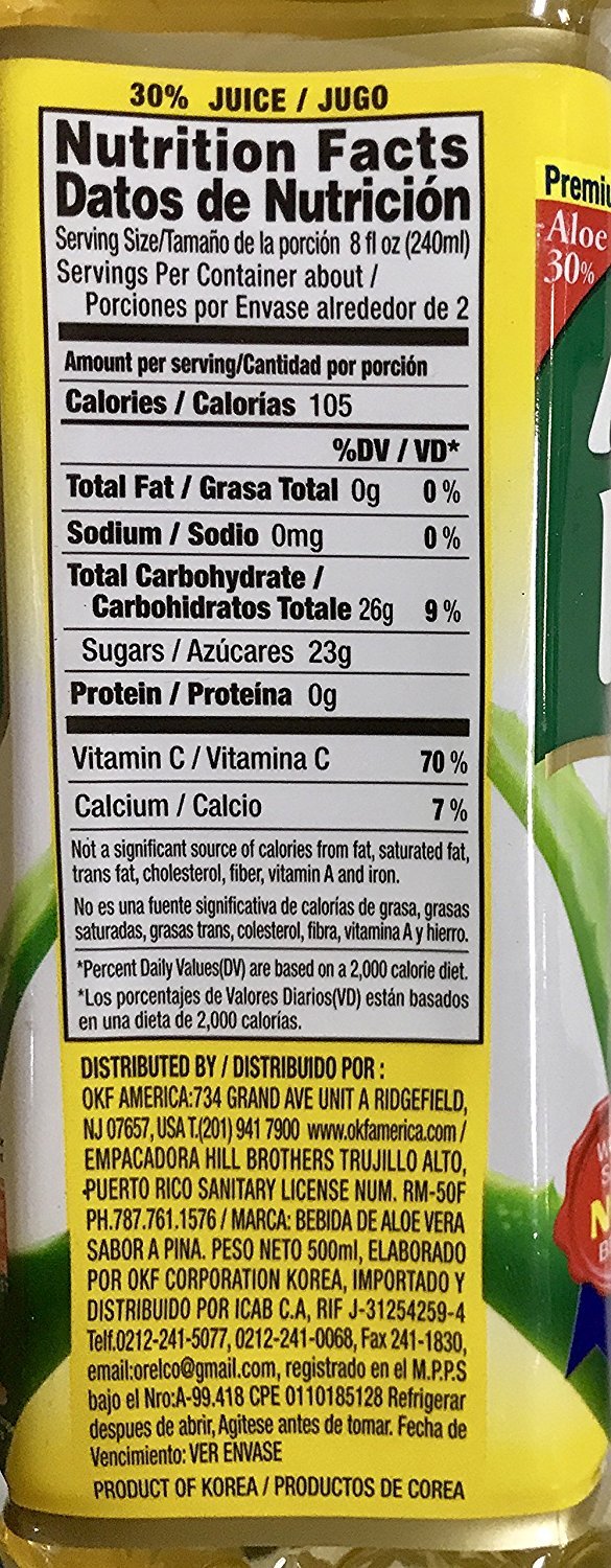 OKF aloe vera king tropical flavour