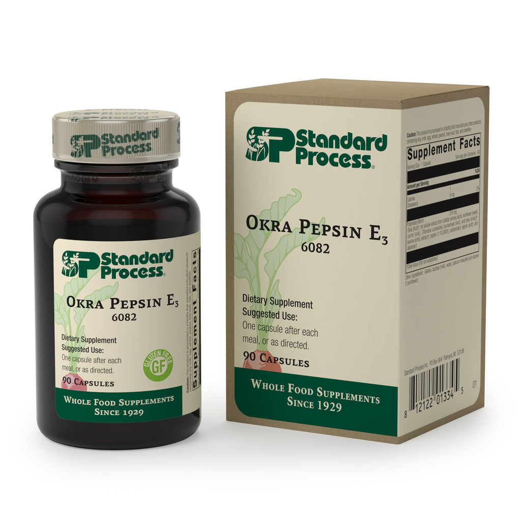 okra pepsin E3 intestinal support