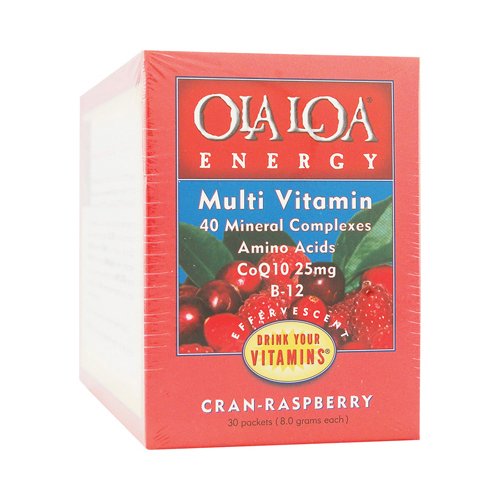 Ola Loa Energy Cran-Raspberry multivitamins packets
