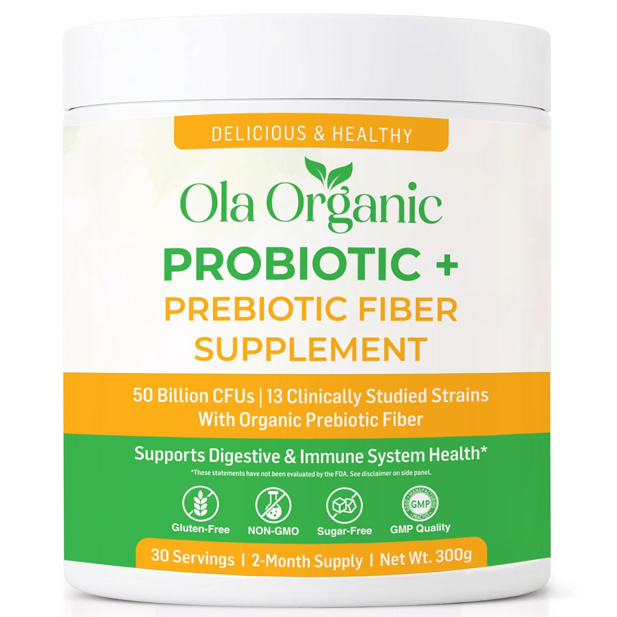 Ola Organic probiotic powder for digestion