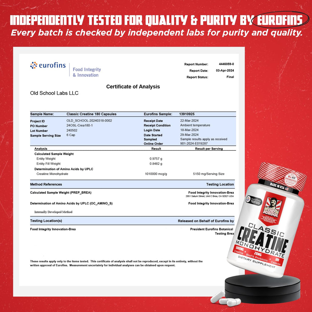 Old School Labs creatine for fitness enthusiasts