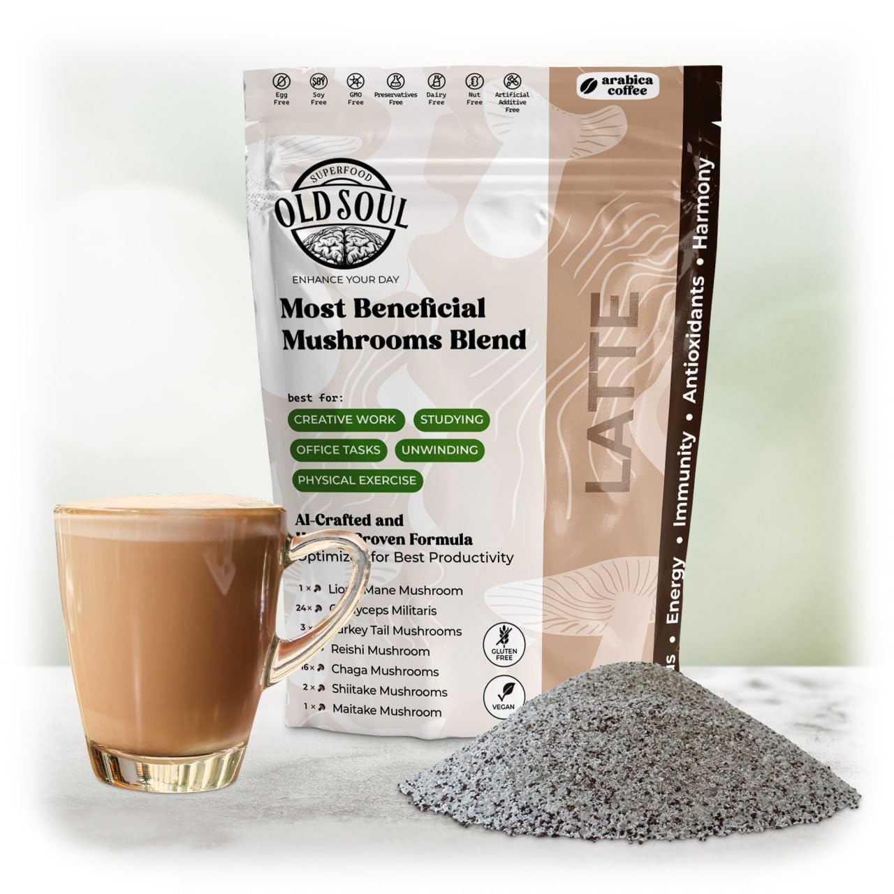 OldSoul superfood mushroom coffee blend