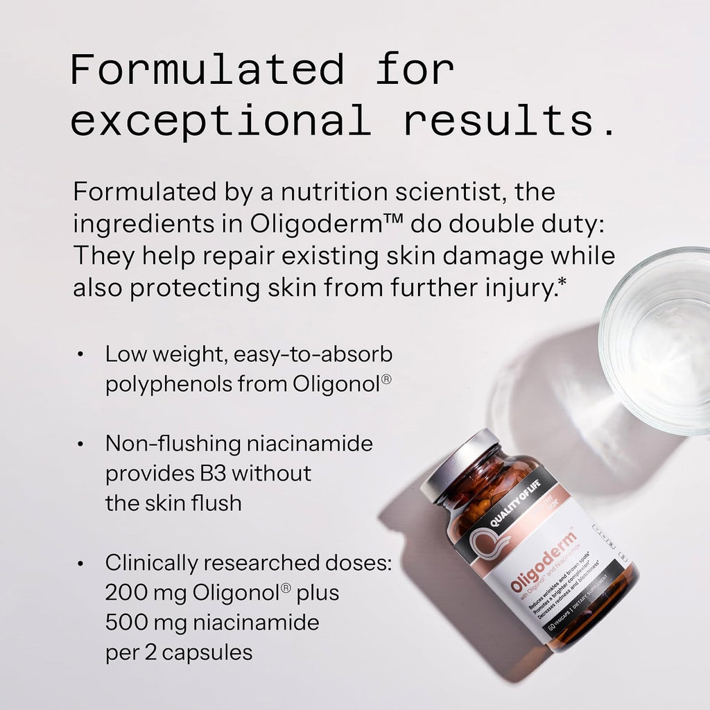 Oligoderm capsules for radiant skin