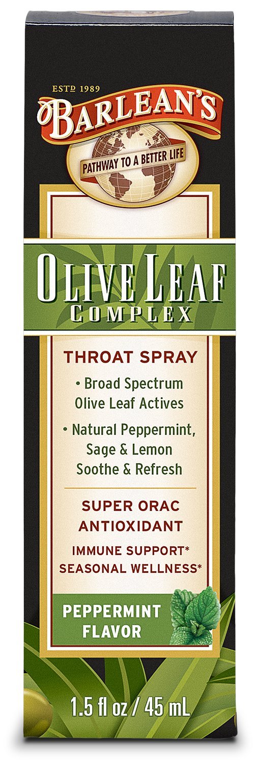 olive leaf complex throat spray benefits