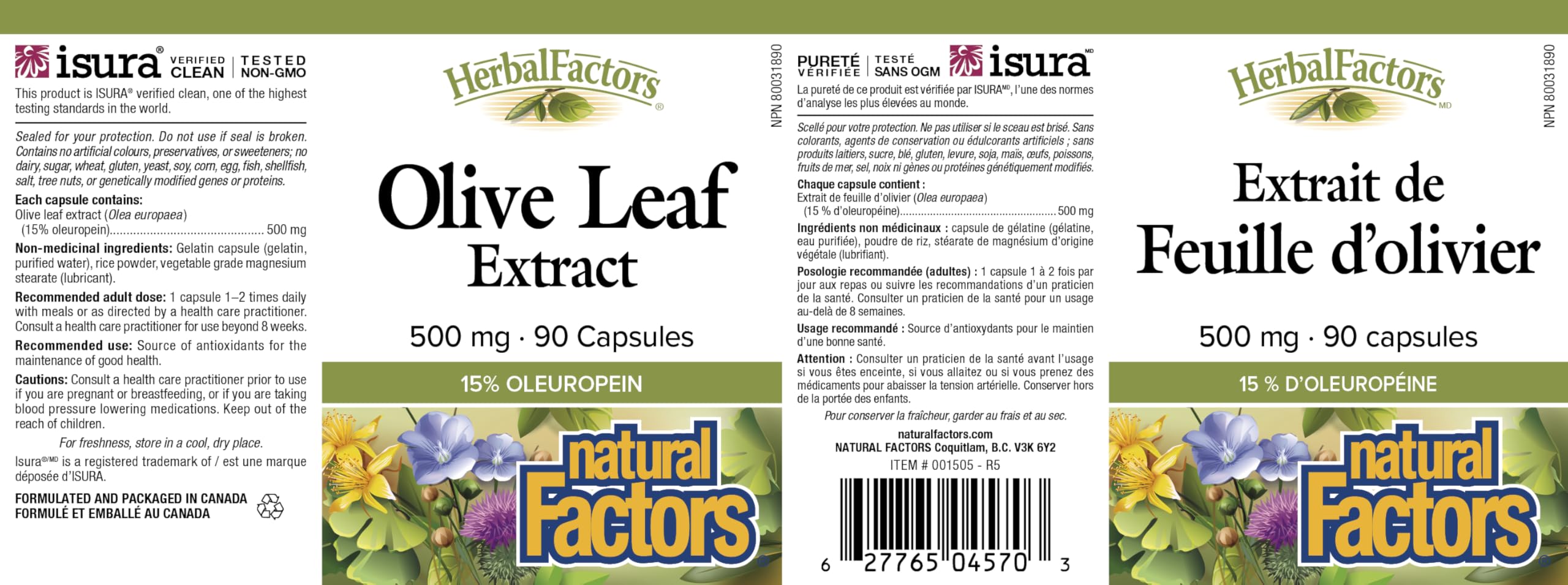 olive leaf extract Canada supplement