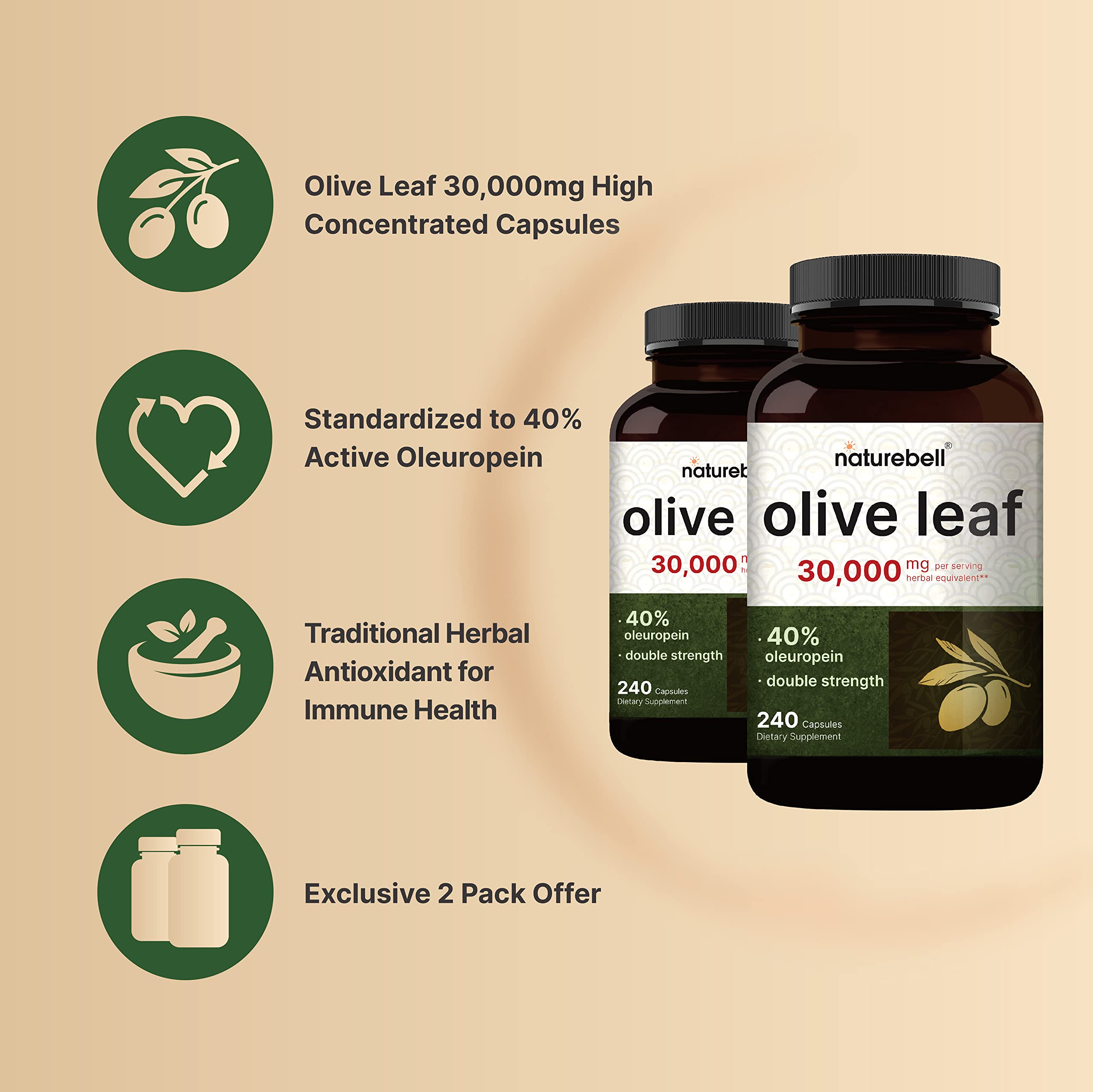 Olive leaf extract for overall wellness