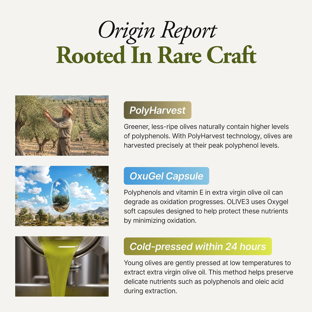 Olive3 softgels for healthy living