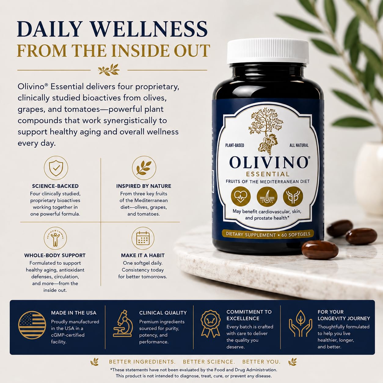 Olivino essential health booster