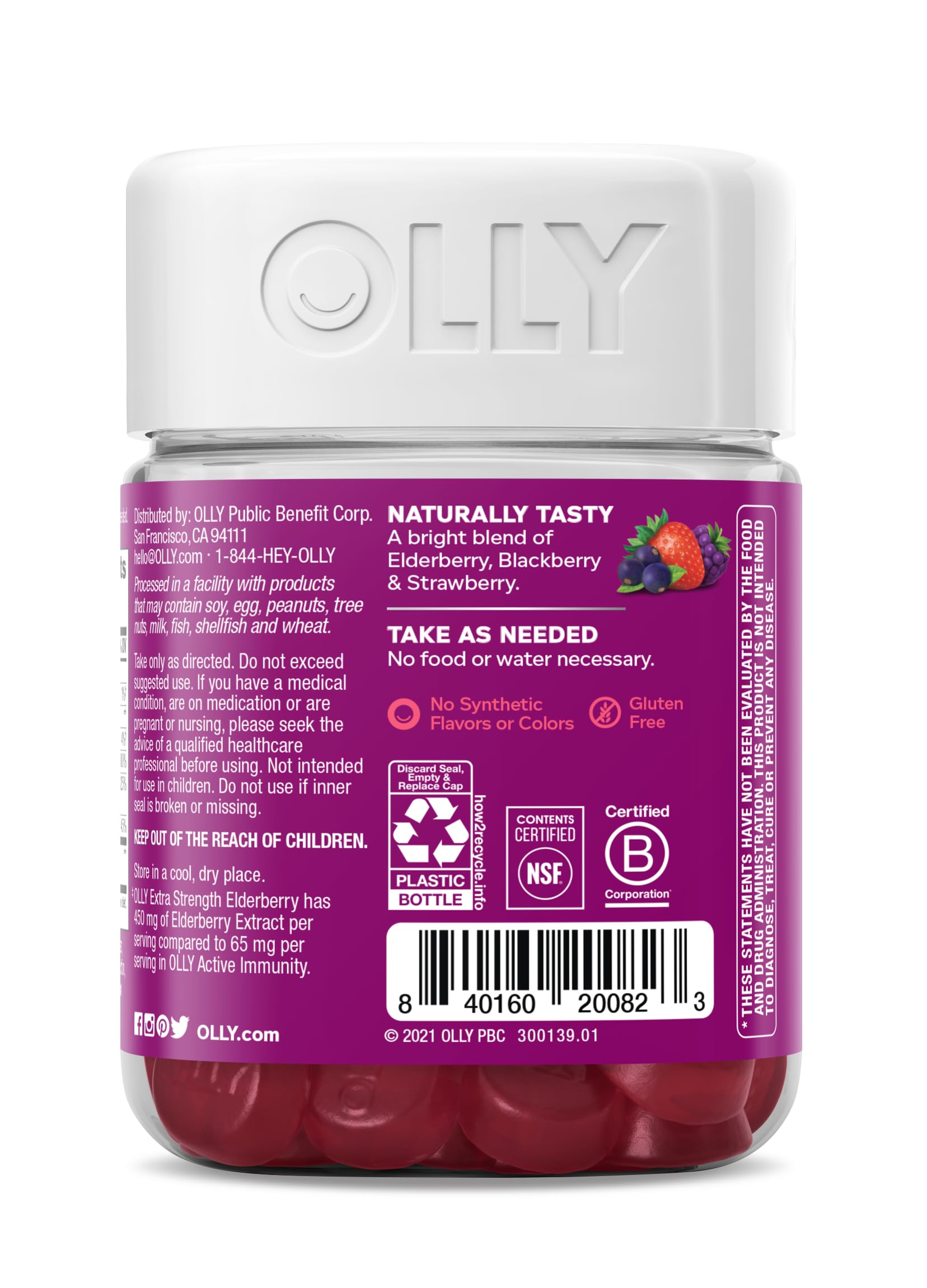 OLLY elderberry gummies for everyday health