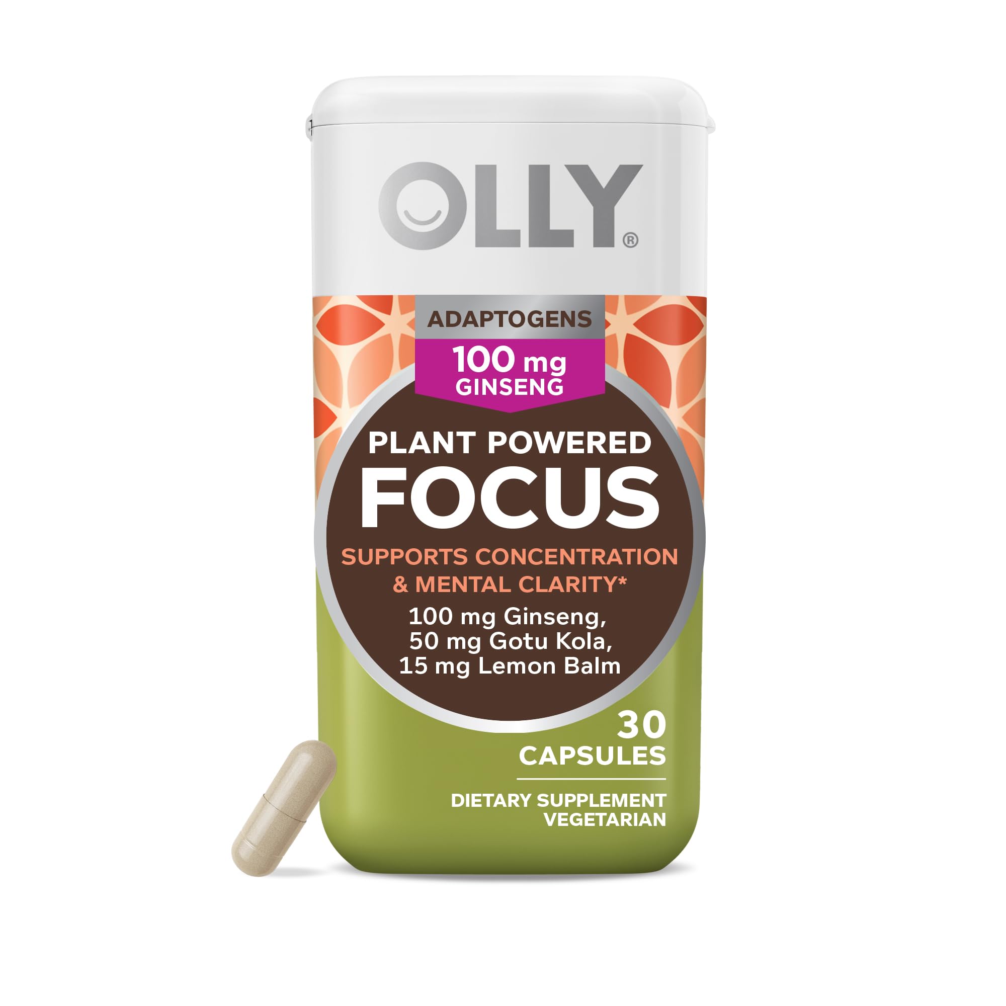 OLLY Focus Adaptogen ginseng capsules
