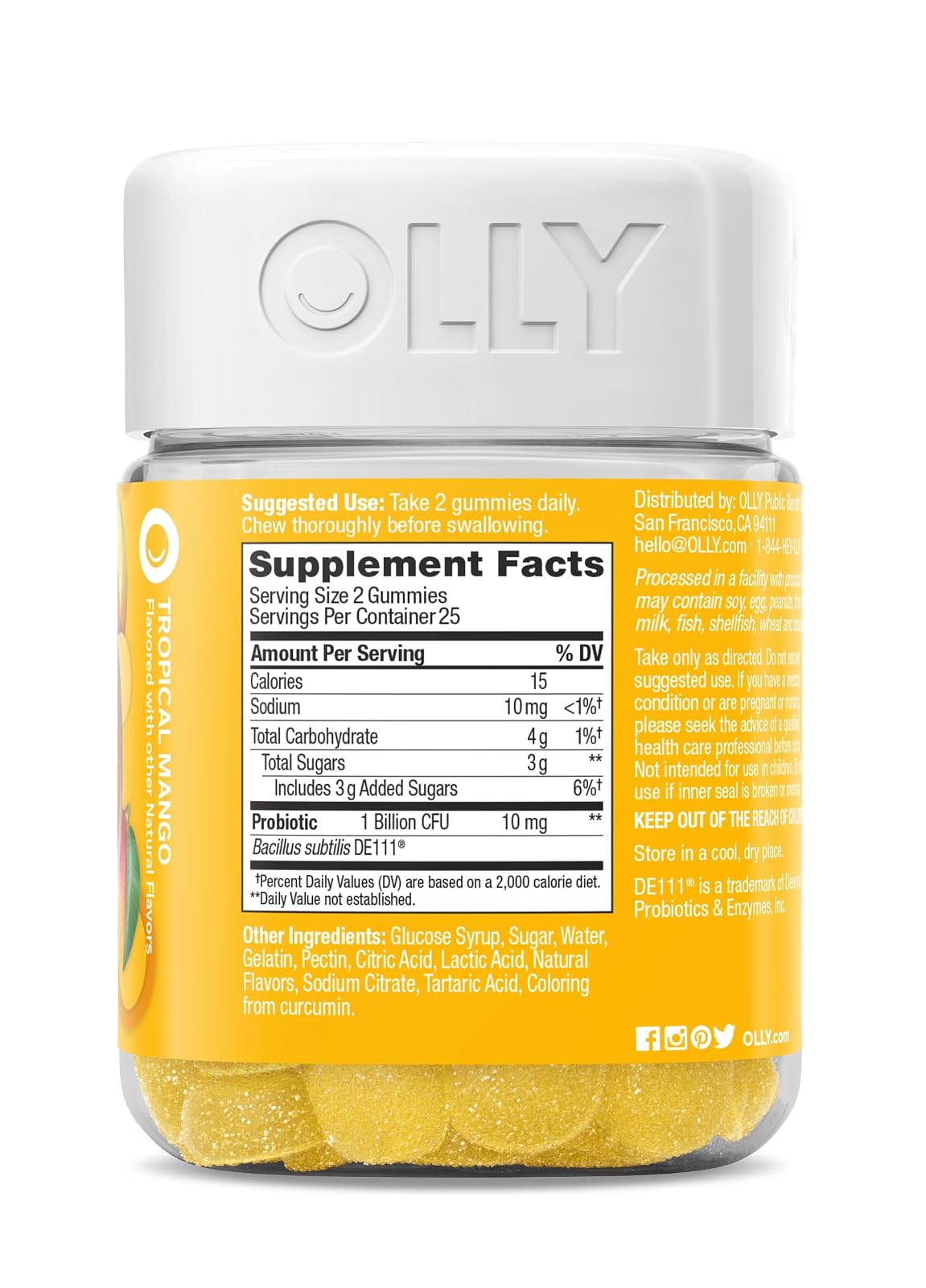 OLLY gummy probiotics for everyday use