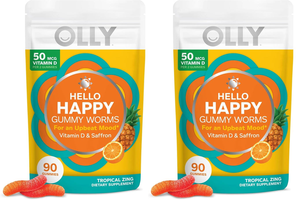 OLLY Hello Happy Gummy Worms vitamin d
