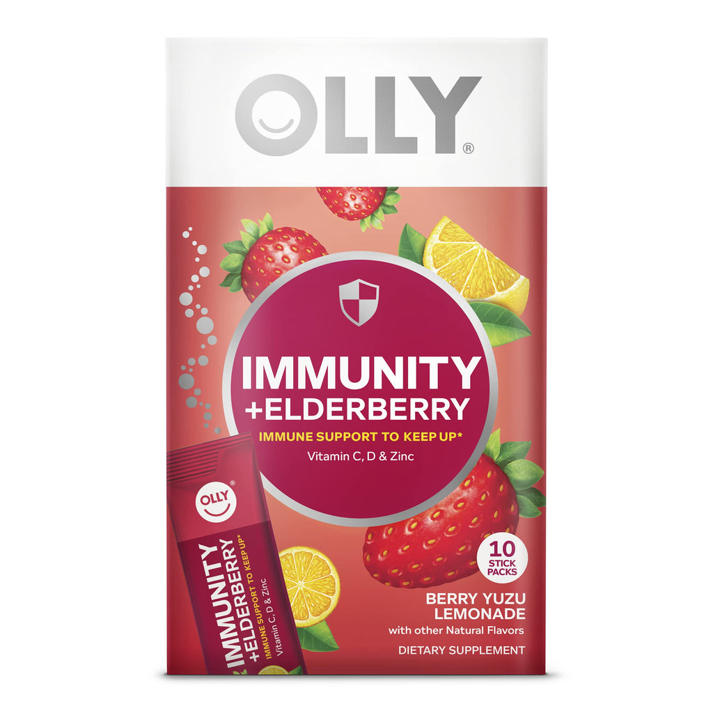 OLLY Immunity Powder elderberry drink mix