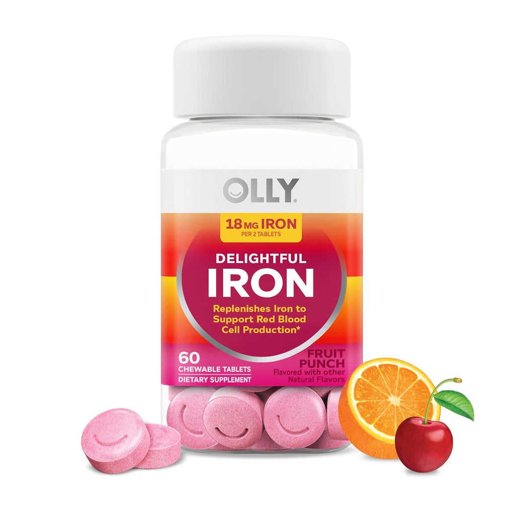 OLLY iron chewable tablet benefits