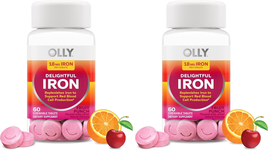 OLLY iron chewable tablets for energy